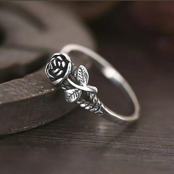 Jewelry | Cute Womens Sterling Silver Rose Ring | Poshmark